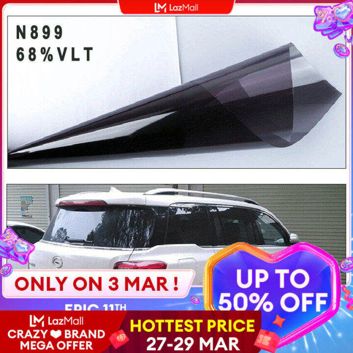 WEFILM 68%VLT Black Car Windscreen Tint Front Window Foils Explosion ...