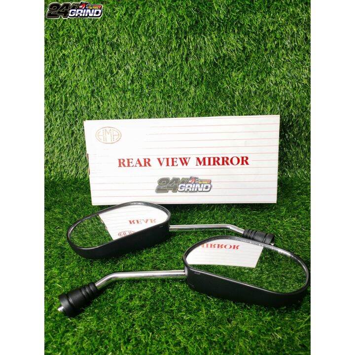 HMA side mirror chrome stem black stem for FINO HONDA and YAMAHA Orig ...