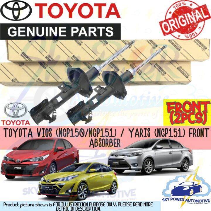 TOYOTA VIOS (NCP150/NCP151) / YARIS (NCP151) 100% ORIGINAL (GENUINE) SHOCK ABSORBER (FRONT 2PCS ...