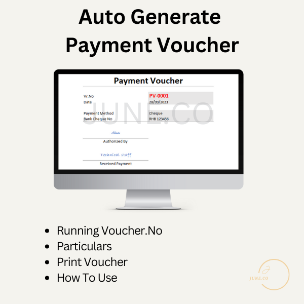 Auto Generate Payment Voucher | Lazada