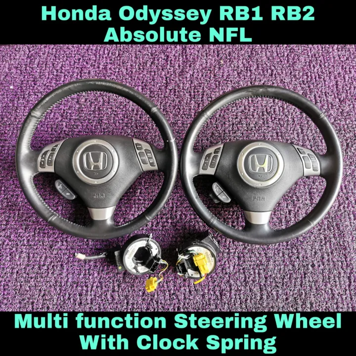 Honda Odyssey RB1 RB2 Absolute NFL Multifunction 3 Spoke Steering Wheel ...