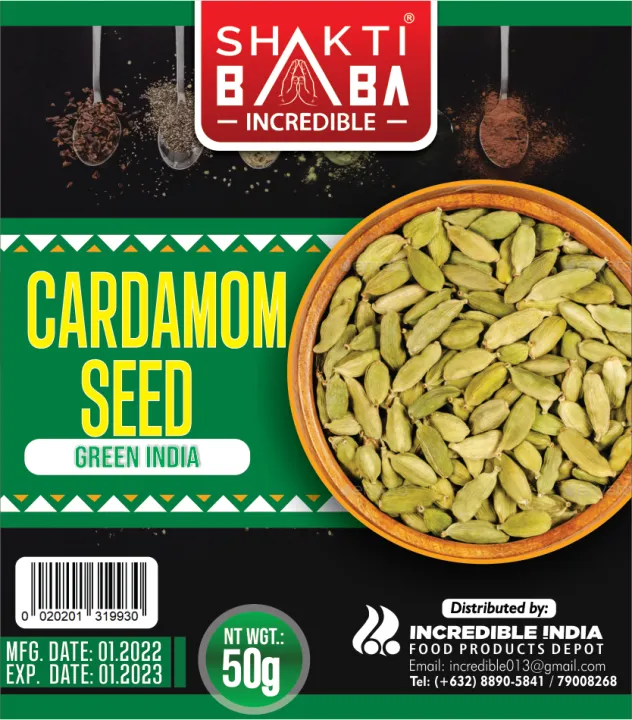 Shakti Baba Cardamom Seed (Green) ( India) 50g | Lazada PH