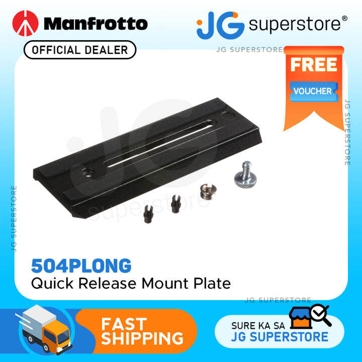 Manfrotto 504PLONG Long Quick Release Video Camera Mounting Plate for ...