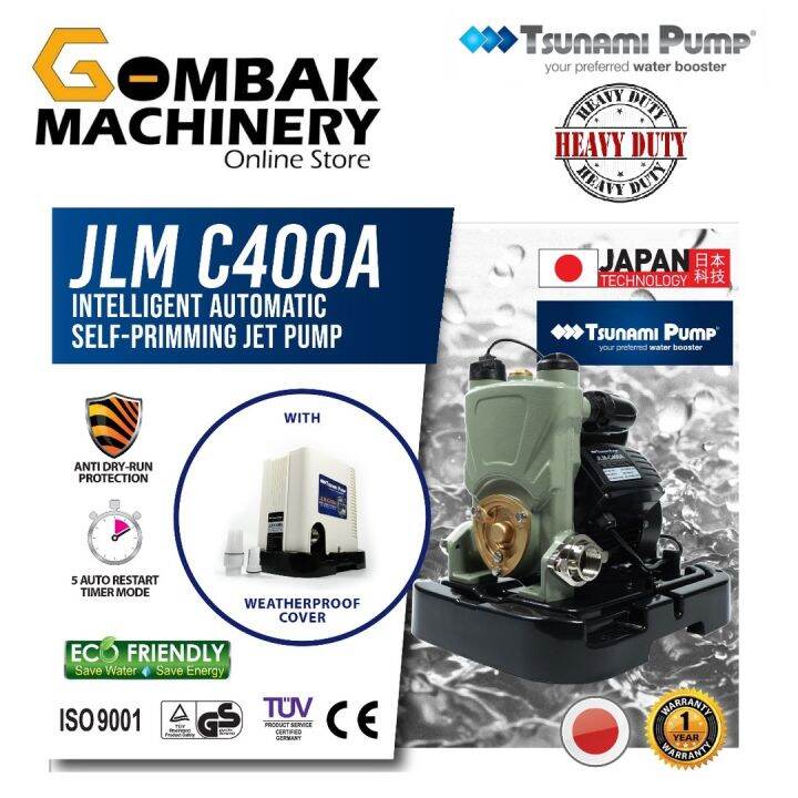 Tsunami Water Pump JLM-C400A Intelligent Automatic Self Priming ...