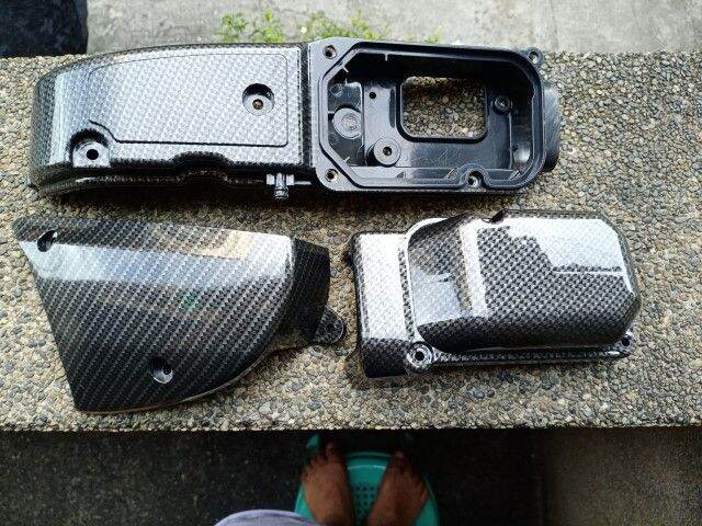Yamaha Mio Sporty Crank Case Cover Set Carbon Design | Lazada PH