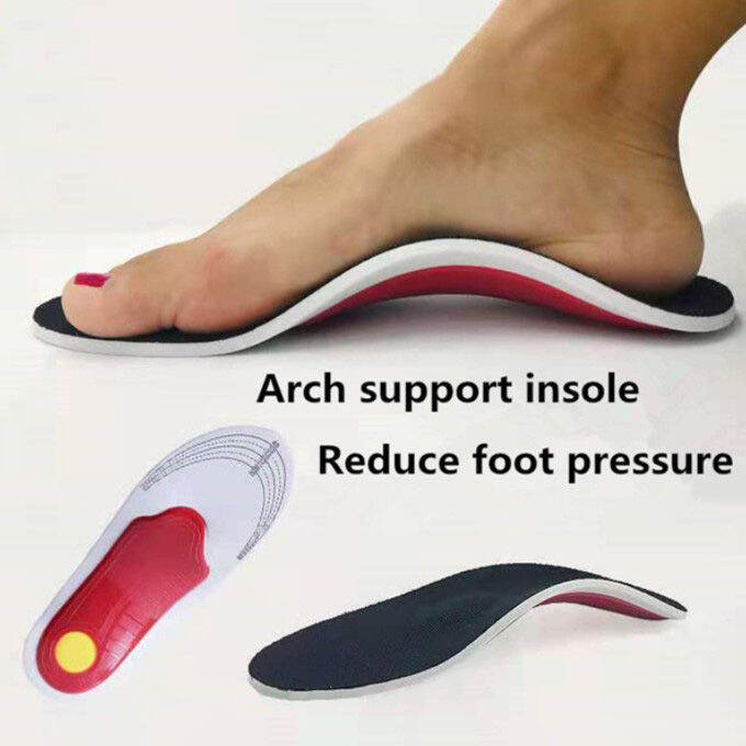 High Arch Insole Support Cushion Shoe Orthotic Insoles for Flat Foot ...