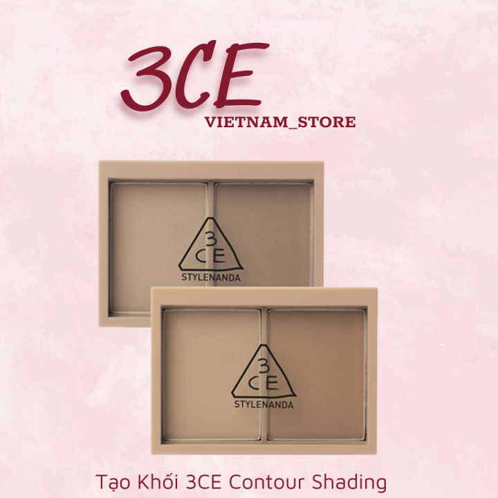 Tạo Khối 3CE Contour Shading 2 Ô- Ash Brown- Soft Brown | Lazada.vn