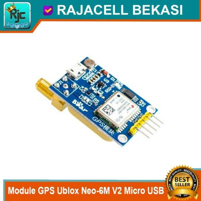 Module GPS Ublox Neo-6M V2 Neo 6M Micro USB double antena for ArduinoO ...
