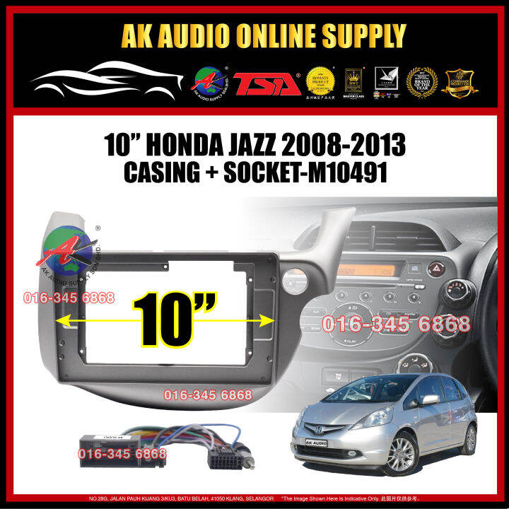 Honda Jazz 2008 - 2013 Android Player 10"inch Casing + Socket -M10491 ...