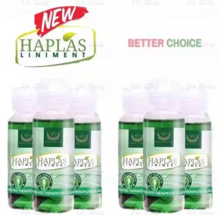 (6 bottle) New Haplas Liniment Extra Strength 60ml | Lazada PH