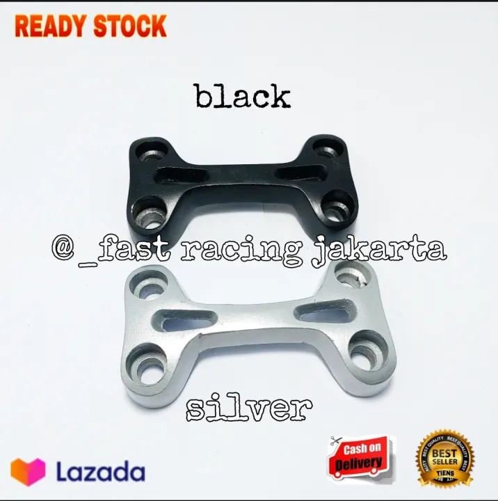 Klem stang raiser rx king model bpro replika silver black | Lazada ...