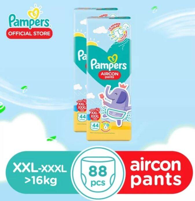 Pampers Aircon Pants Extra Extra Large 44 x 2 packs (88 pcs) | Lazada PH