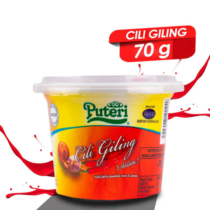 CILI GILING PUTERI 70GM | Lazada