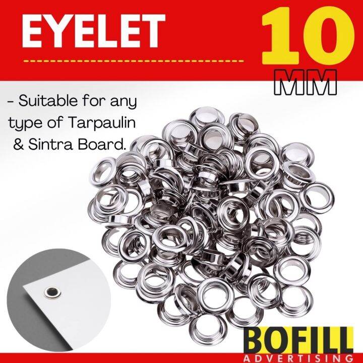 TARPAULIN EYELET 10mm ( 2000pcs per pack ) | Lazada PH