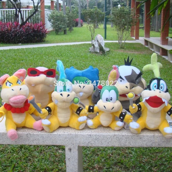 Koopalings Plush Toys Iggy Roy Larry Lemmy Wendy Ludwig Morton Jr. Koopa Super Bros Bowser Son ...