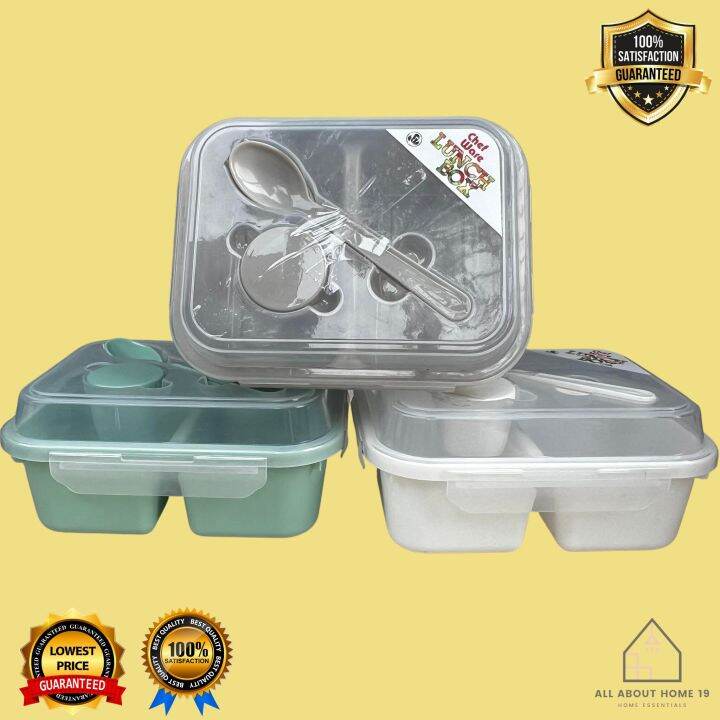 124. High Quality Rectangular Lunch Box Set | Lazada PH