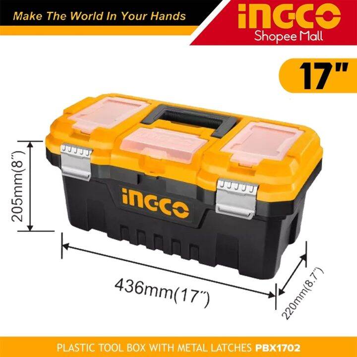 Ingco PBX1702 17 Tool Case Organizer with Removable Latch H | Lazada PH