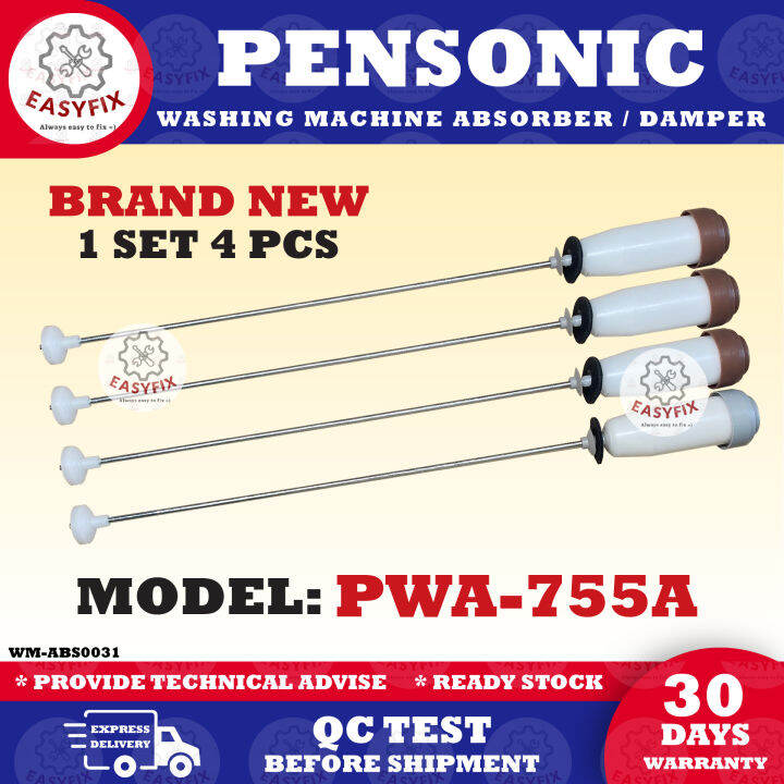 PWA-755A PENSONIC Washing Machine Absorber (DAMPER) Suspension Rod PWA ...