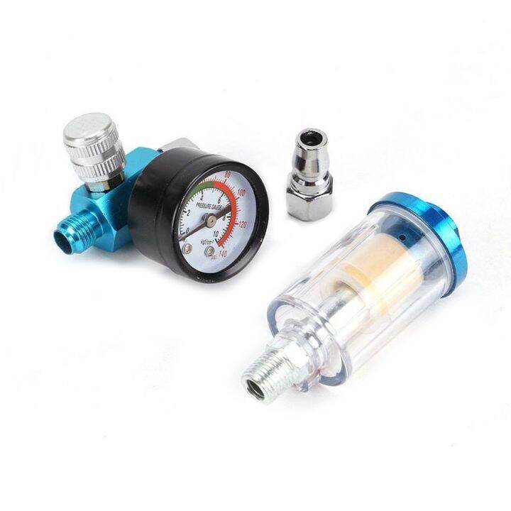 HVLP Spray Paint Air Regulator Gauge Filter Pneumatic Oil Water Trap ...