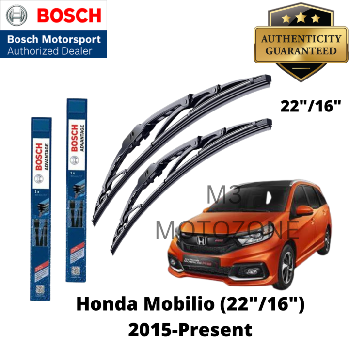 Bosch Advantage Wiper Blade Set For Honda Mobilio 2015 Present 22 16