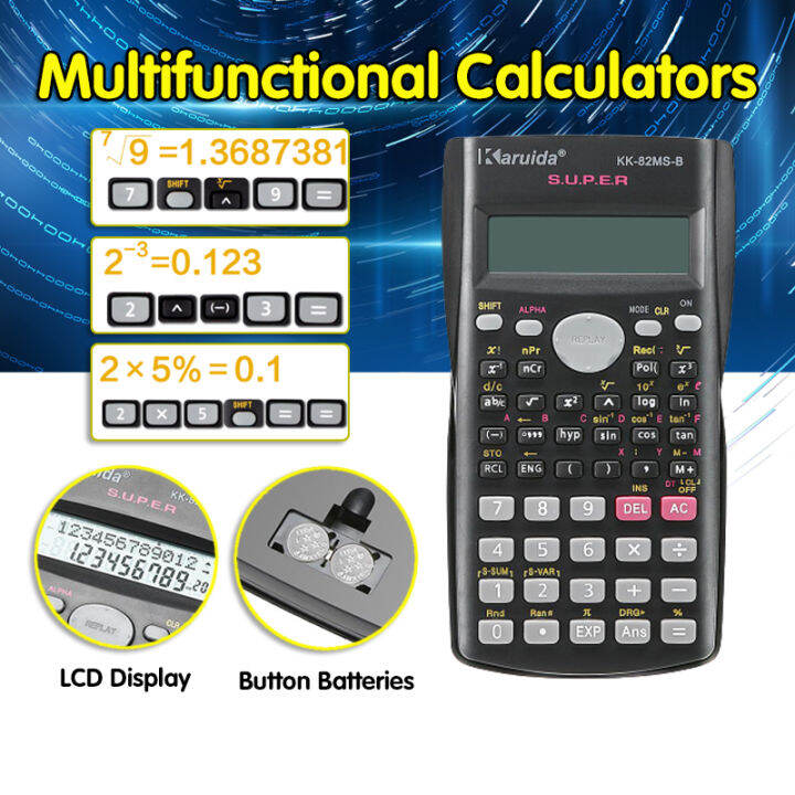 Multifunctional Student Scientific Calculator Portable Dual Display ...