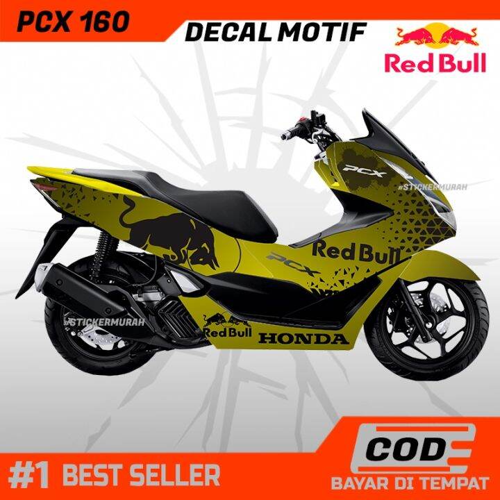 Decal Full Body Motor PCX 160 Motif RED BULL Printing Full Body Motor ...