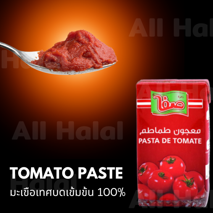 TOMATO PASTE tetra pak معجون الطماطم มะเขือเทศบด ในกล่อง 100% 135g ...