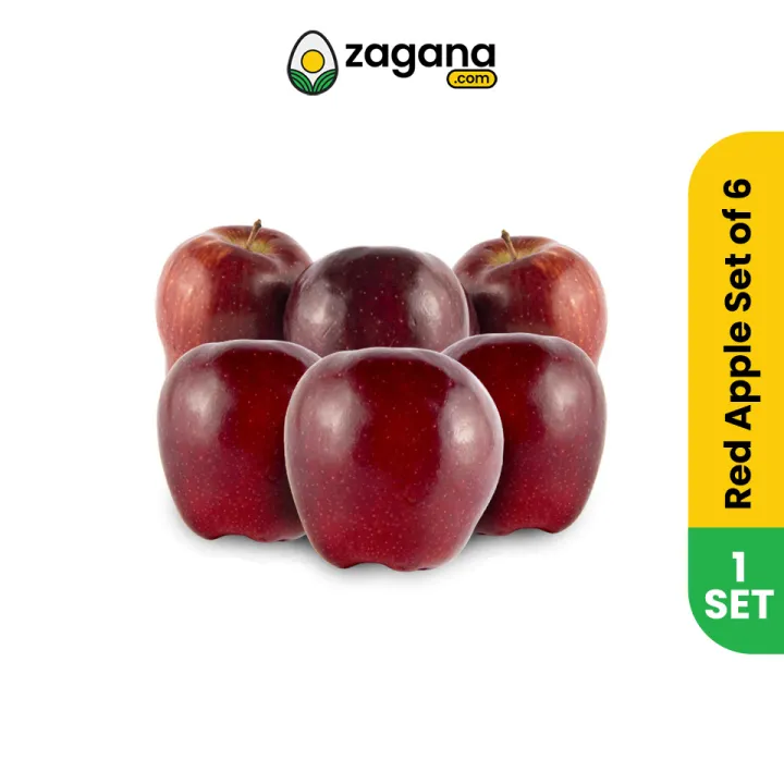 Zagana Farm Fresh Fruits Red Apple Set of 6 | Lazada PH