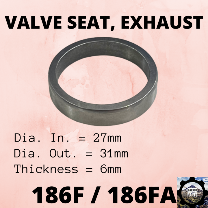 Valve Seat, Exhaust 186F-186FA for Single Piston Air-cooled Diesel ...