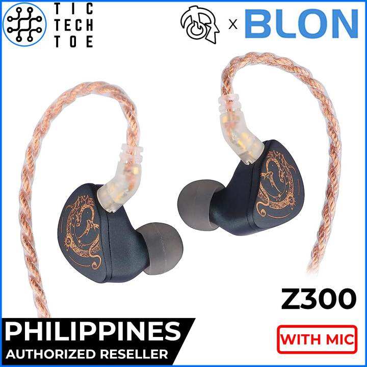 BLON x HBB Z300 Zinc Alloy Dynamic Driver Silicone Diaphragm HiFi IEM Earphones with Mic | Lazada PH