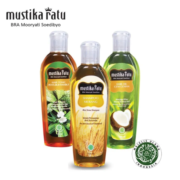 Mustika Ratu Basic Anti Dandruff Set (Shampoo Merang + Hair Tonic ...