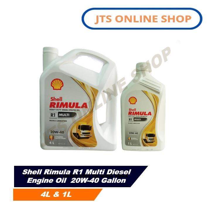 Shell Rimula R1 Multi Diesel Engine Oil 20W-40 Gallon | Lazada PH