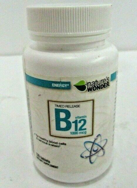 Nature's Wonder Timed Release B12 1000mcg Tablets, 120 Count | Lazada PH