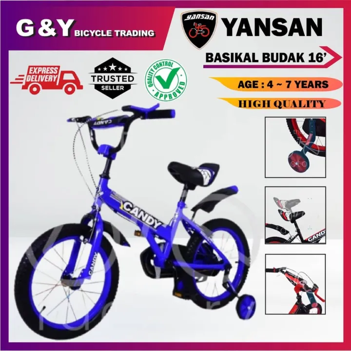Candy 16" Basikal Budak ada Bakul / 16 Inch Bicycle / Basikal Kanak2 ...