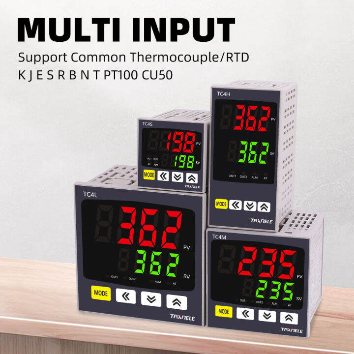 Digital PID Thermostat Dual Output Universal Input TC4S TC4H TC4L TC4M Temperature Controller ...