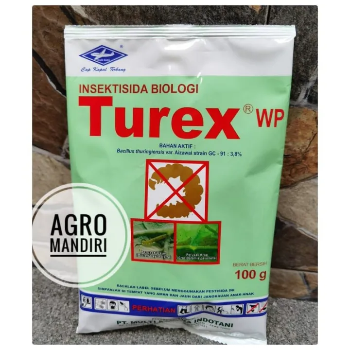 Turex WP 100 Gram Insektisida Biologi Basmi Ulat | Lazada Indonesia