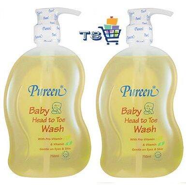 Original Pureen Baby Head To Toe Wash 750ml x 2 Bottles | Lazada