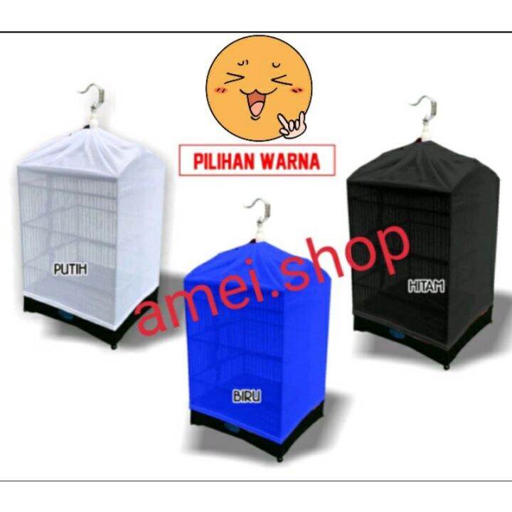 KERODONG KRODONG SANGKAR KANDANG BURUNG KOTAK TRANSPARAN NO 1 2 3 ...