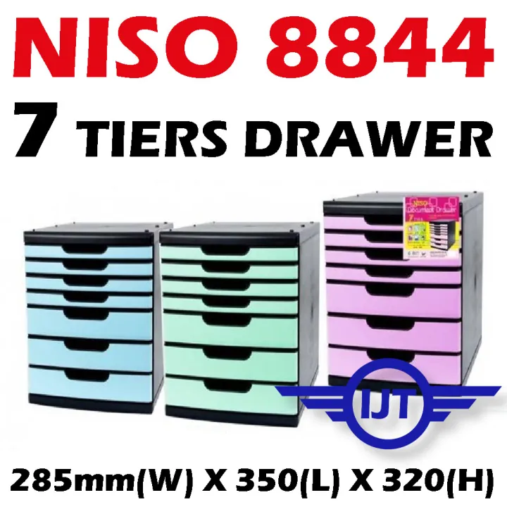 NISO 8844 7 Tiers Document Drawer / Plastic Drawer / A4 Paper Drawer ...