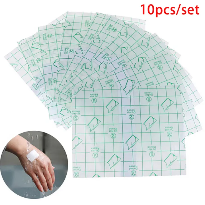 10Pcs Waterproof transparent adhesive wound dressing plaster stretch ...