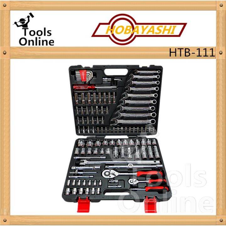 ( Pro+++ ) คุ้มค่า HOBAYASHI ชุดเครื่องมือ บล็อกชุด 110 ตัวชุด มาตรฐานญี่ปุ่น รุ่น HTB-110 ชุด ...
