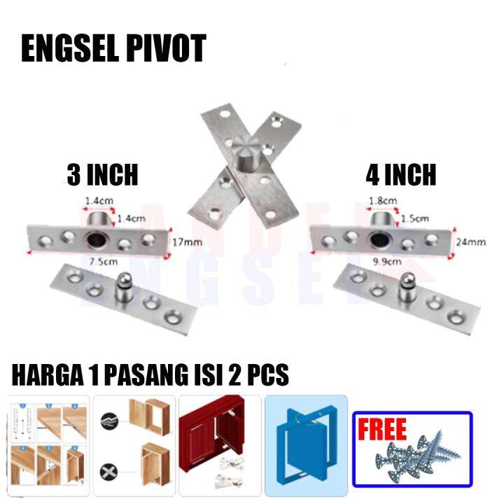 Engsel Pivot Engsel Putar 360 Derajat Engsel Jendela Putar Engsel Pintu ...