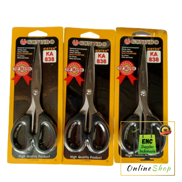 gunindo 1 buah Gunting ka 838 Sister tanggung ka838 hitam ka-838 sedang ...