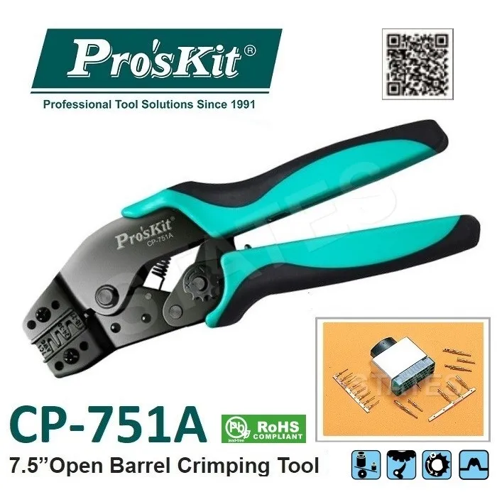 Pro'sKit CP-751A Open Barrel Crimping Tool - 190mm | Lazada