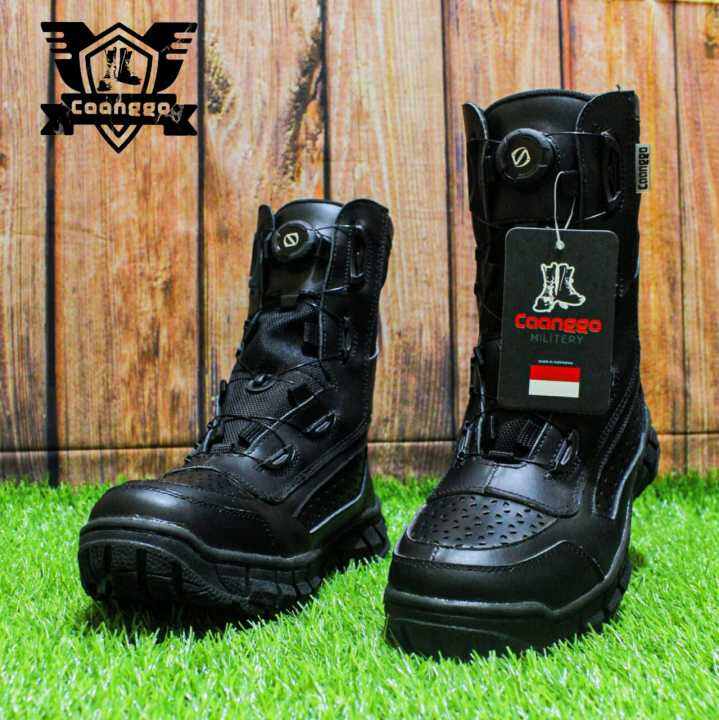 SEPATU PDL TNI POLRI SATPAM POLPP MEREK BUKAN BOA PARABELLUM TANPA TALI ...