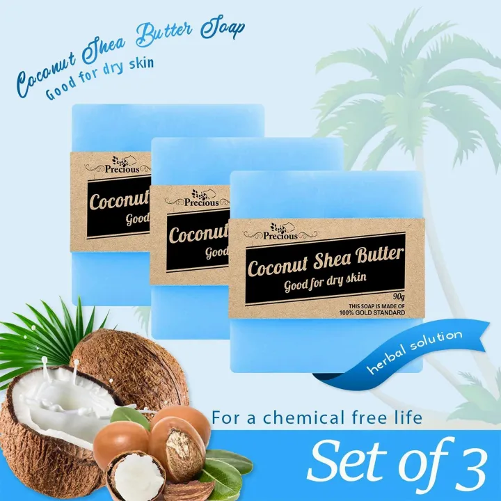 Organic Coconut Shea soap for Wrinkle Prevention, Skin Moisture and ...