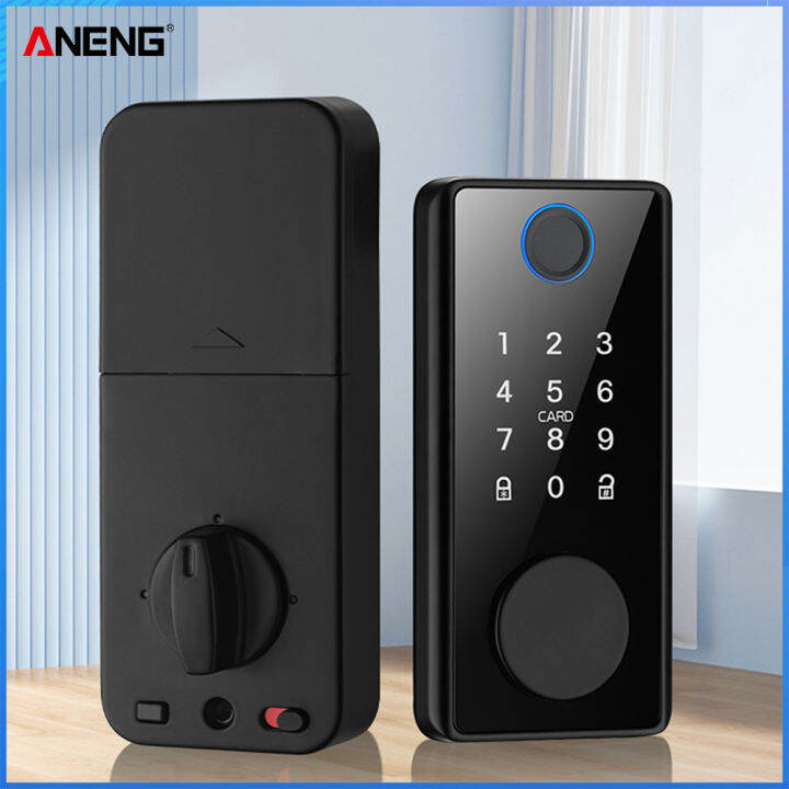 【ANENG】Keyless Entry Door Lock Touchscreen Keypad Biometric Smart Locks ...