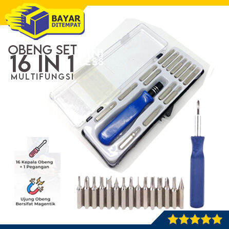 Obeng Set 16 IN 1 Mini ToolKit Screwdriver | Lazada Indonesia