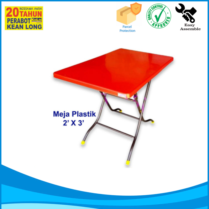 3V meja petak plastik/ meja kukuh / meja makan / meja kedai makan ...