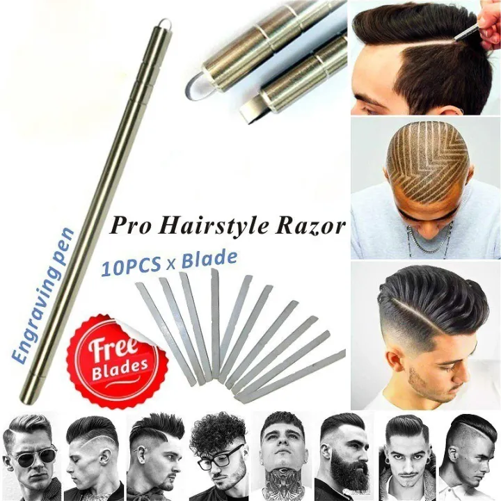 Pro Hair Style Razor Magic Engraving Pen Beard Hair Eyebrow Carve ...